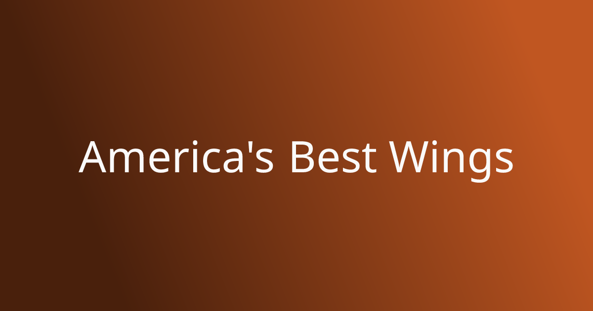 Order Authentic American Online | America's Best Wings - Pickup or Delivery Available
